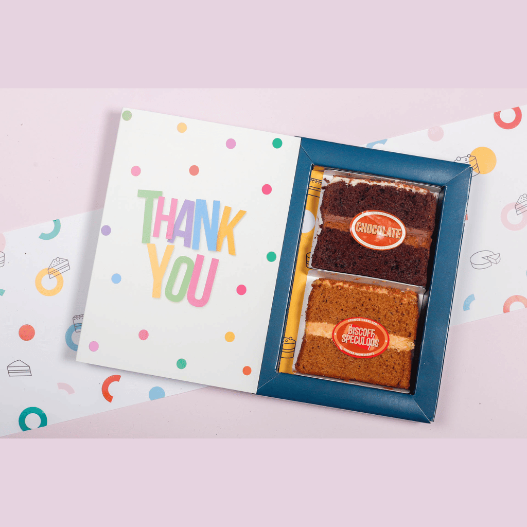 'Thank you' cake card | Huggg